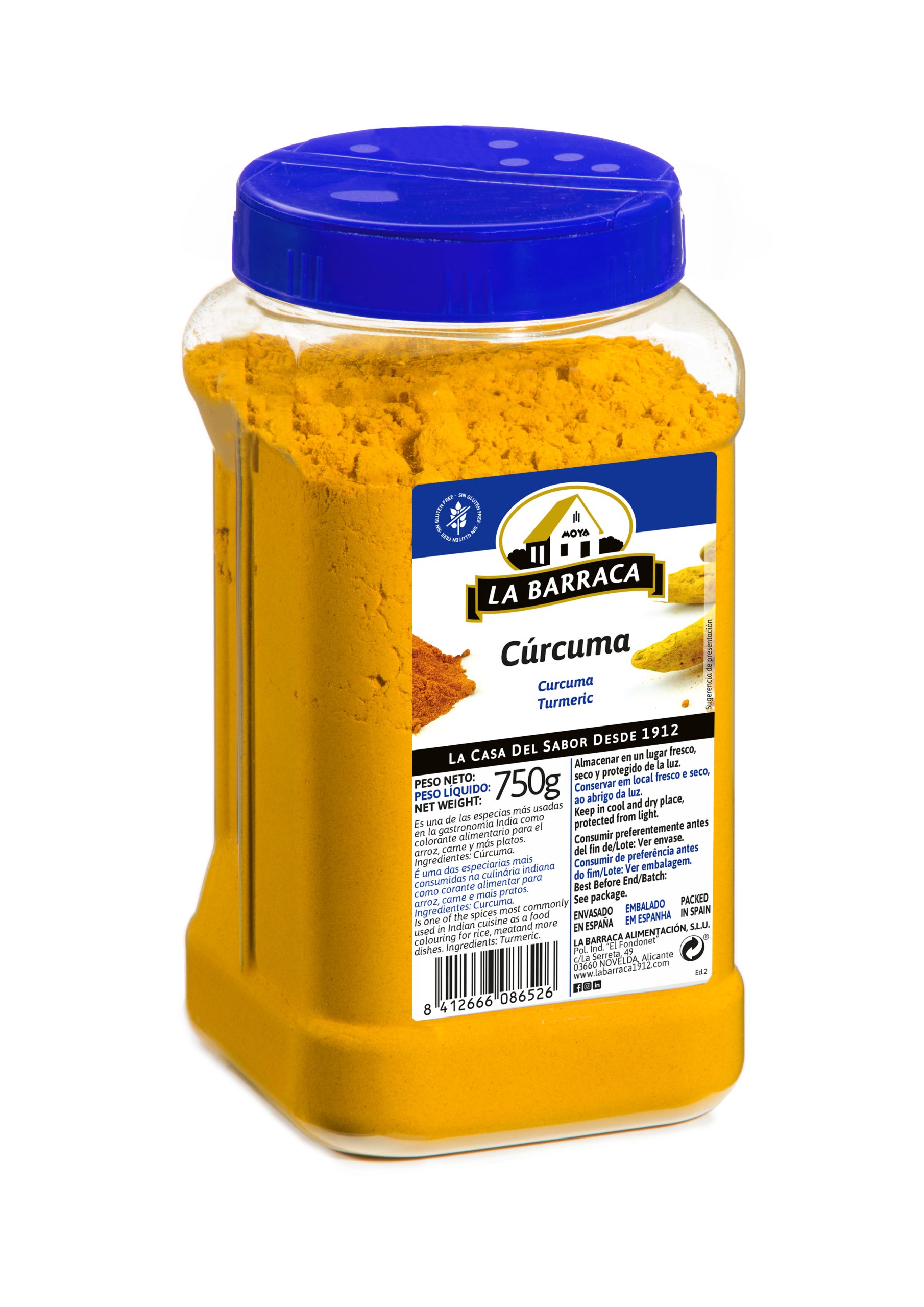 CÚRCUMA MOLIDA 750G - DulceCio