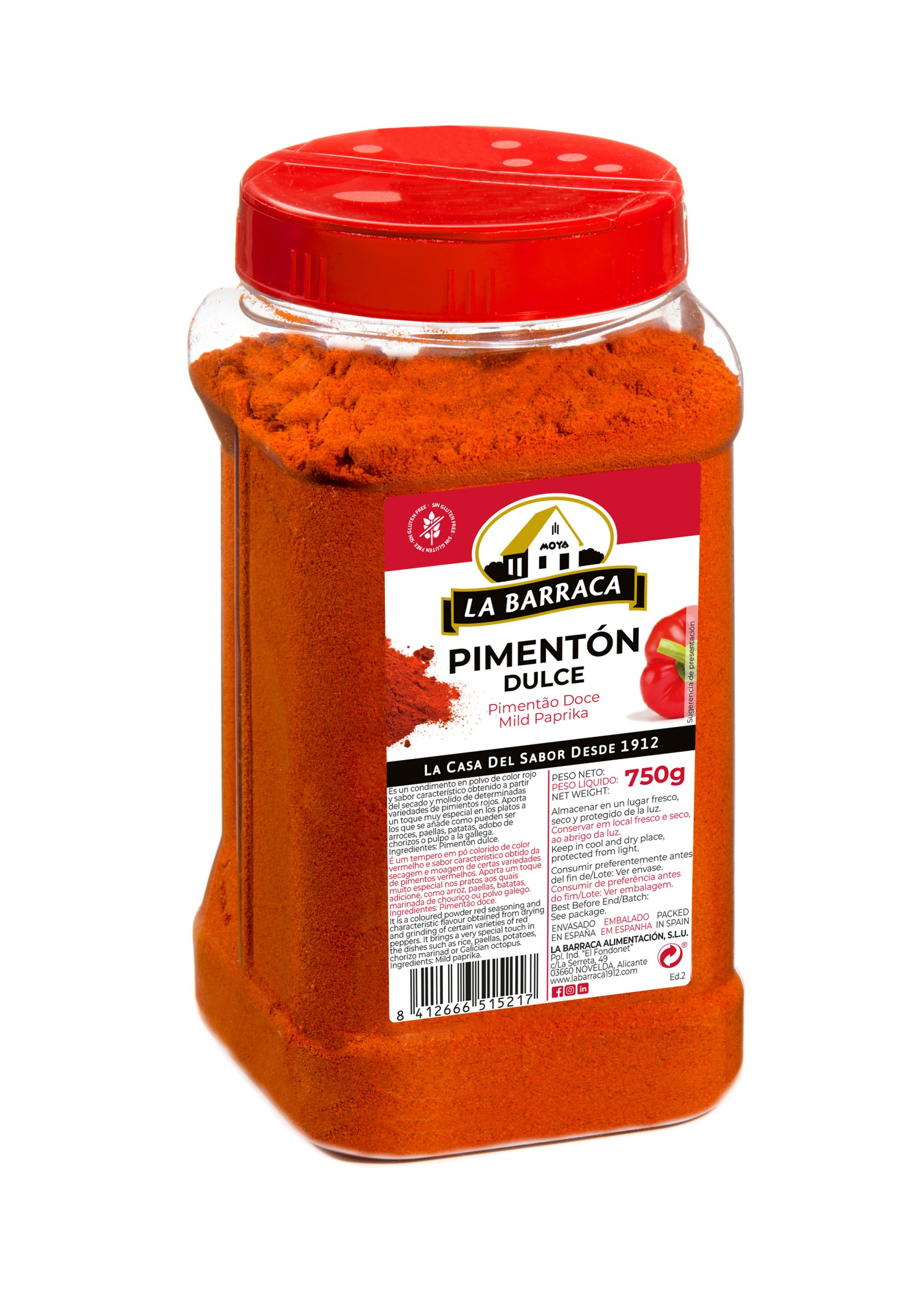 PIMENTÓN DULCE 750G - DulceCio